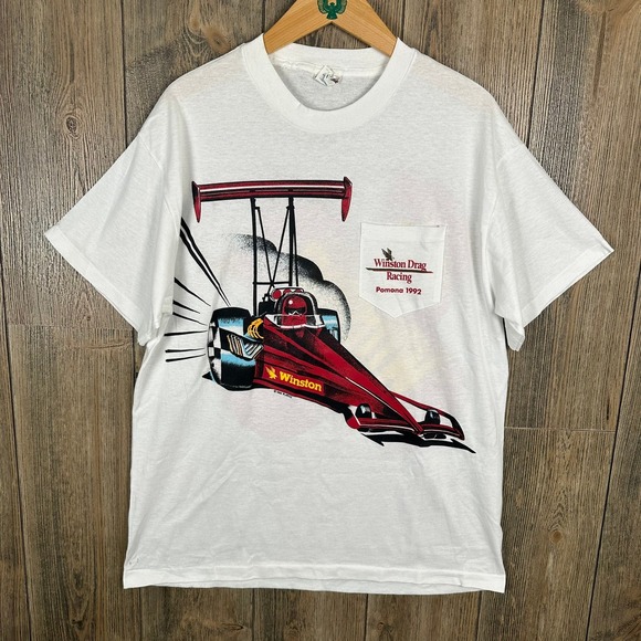 American Vintage | Shirts | Vintage 992 Winston Drag Racing Tshirt ...